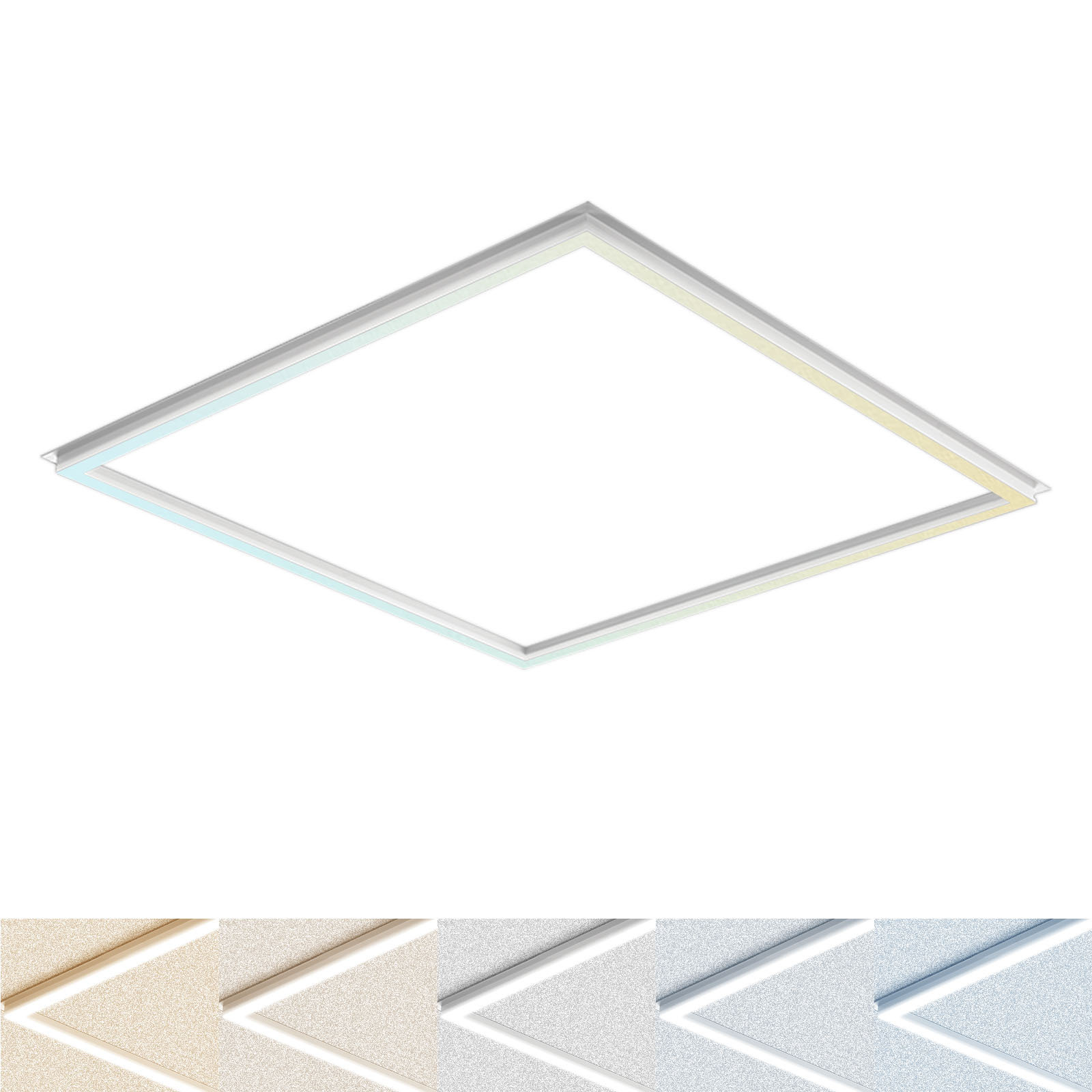 Luxrite Dimmable Square Flat Panel Ceiling Light | Wayfair