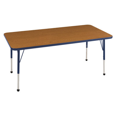Factory Direct Partners Laminate Adjustable Rectangle Activity Table ...