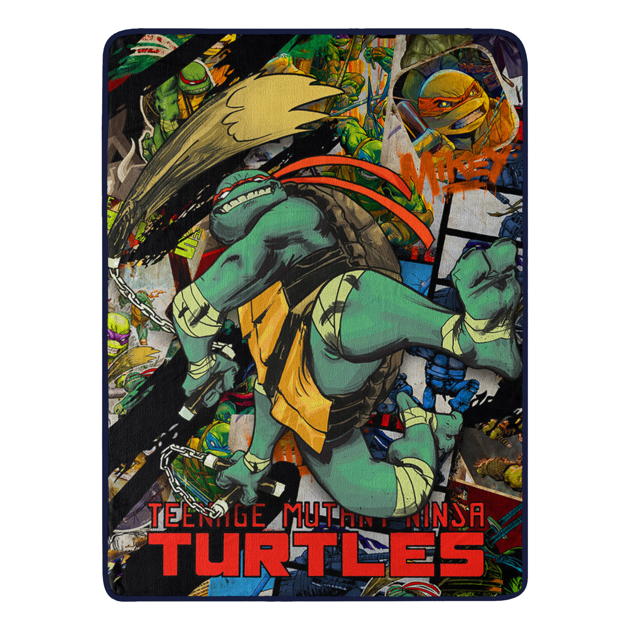Northwest Teenage Mutant Ninja Turtles Flyin Mikey Micro Raschel Throw ...