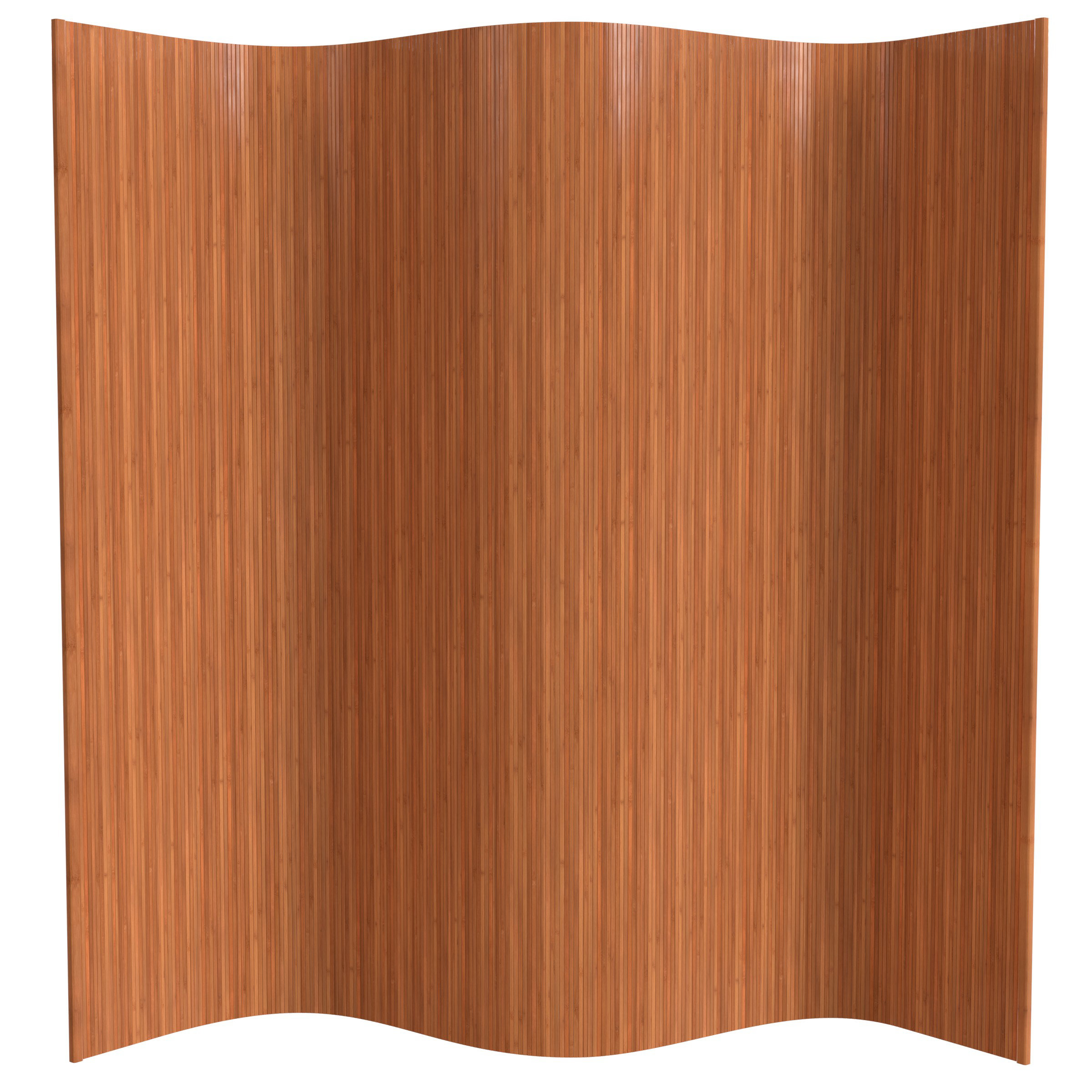 Hokku Designs 7 ft. Tall Bamboo Wave Screen - Grey - Wayfair Canada