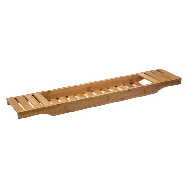 Gracie Oaks Holman Free-standing Bamboo Bath Rack & Reviews | Wayfair.co.uk