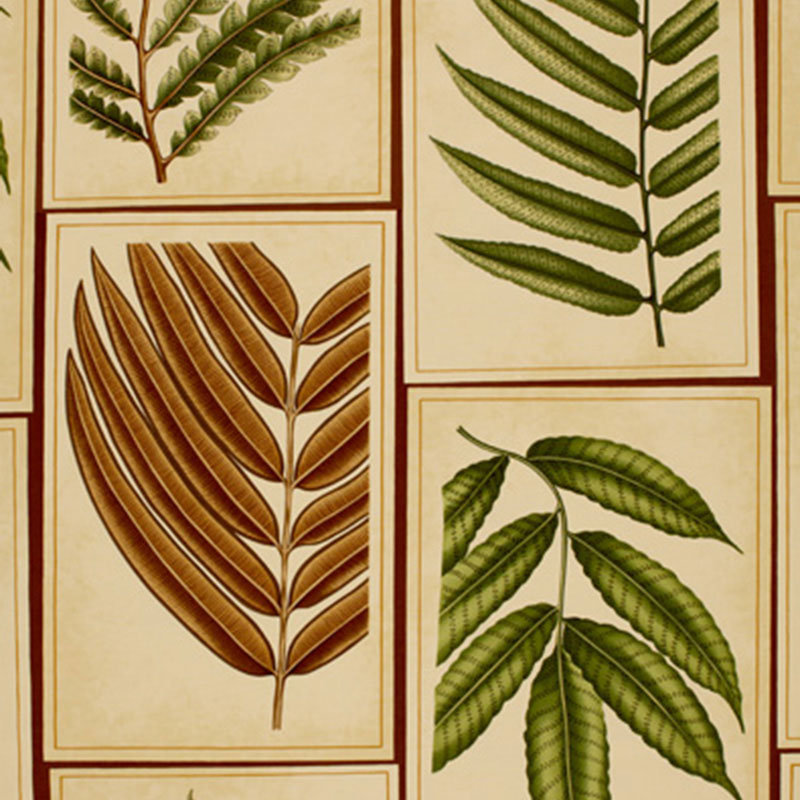 Schumacher Montserrat Leaf Fabric | Wayfair