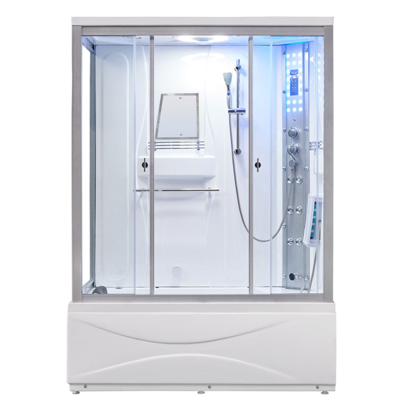 Mesa 3 kW Steam Shower with Jetted Tub | Wayfair