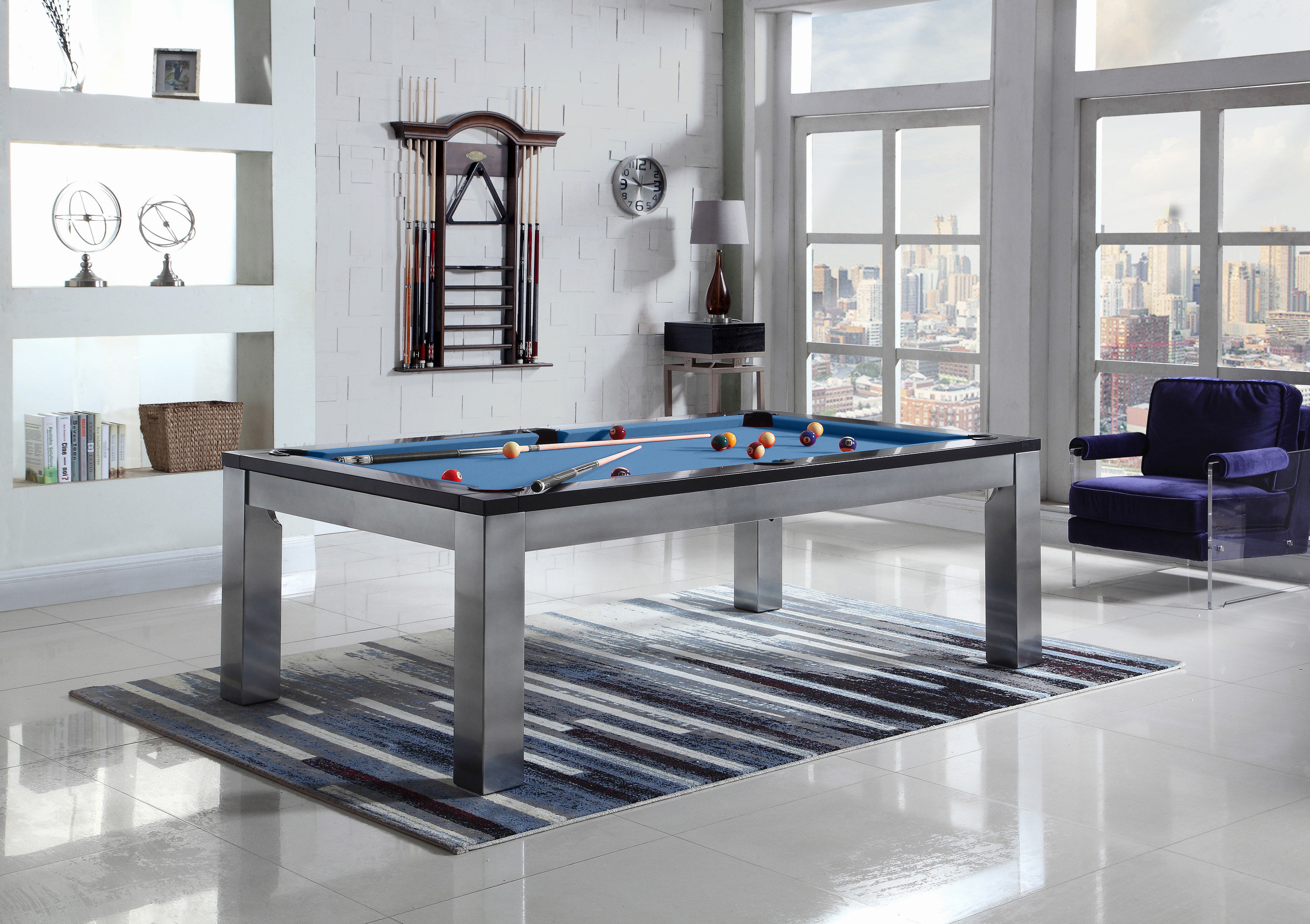 Playcraft Monaco Slate Pool Table With Dining Top/Professional ...