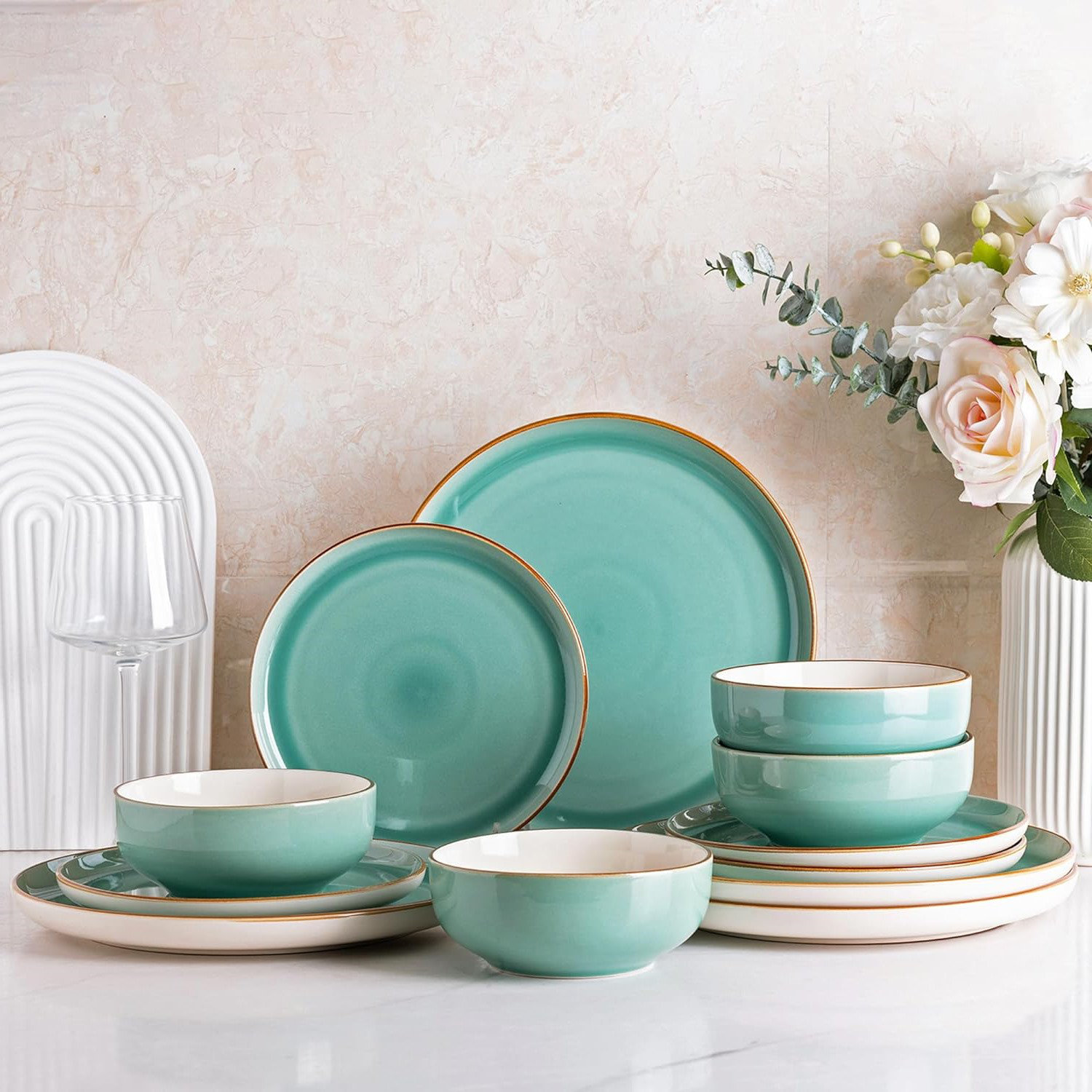 Hokku Designs Nikitia 12 Piece Dinnerware Set - Service for 4 | Wayfair