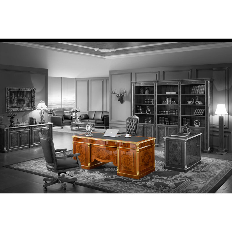 Infinity Furniture Import Infinity Solid Wood Executive Desk - Wayfair ...