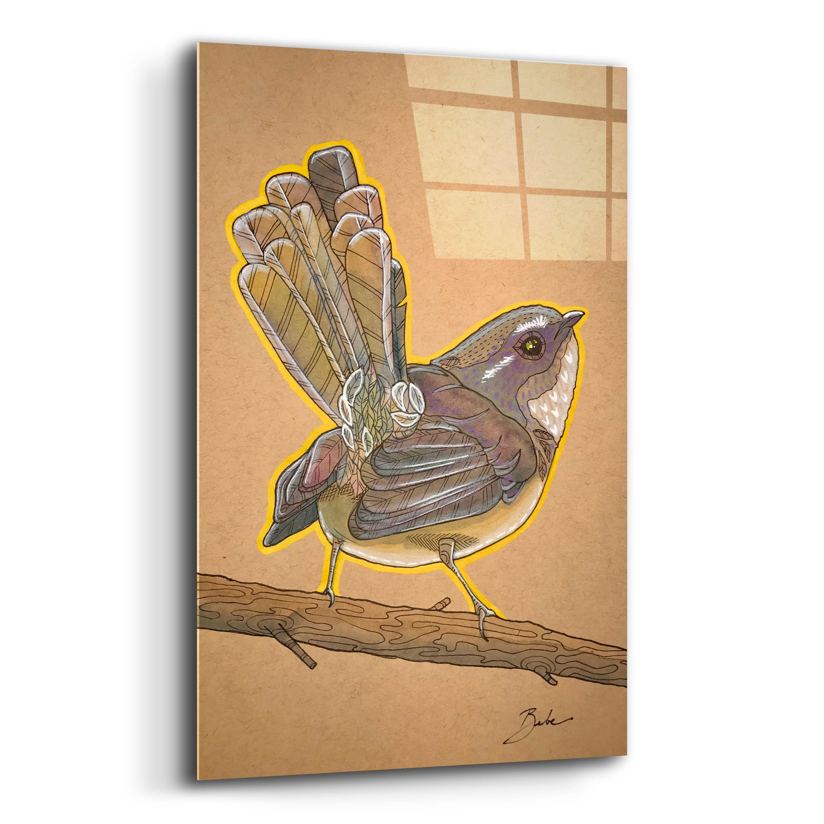 Winston Porter 'Tails Up' by Bebe Keith Acrylic Glass Wall Art, 12" x ...