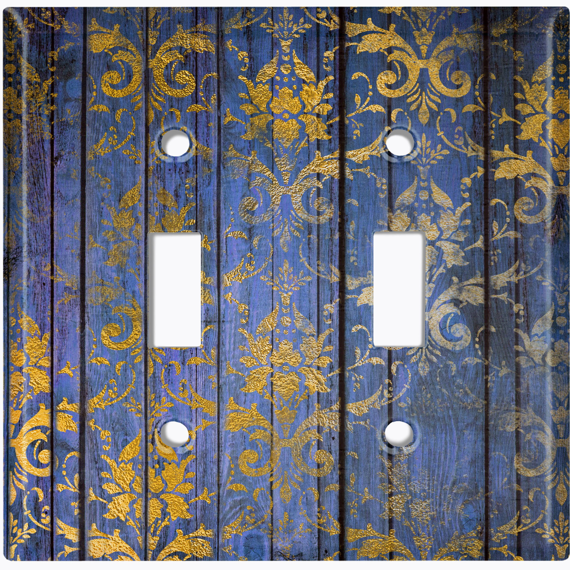 WorldAcc Wood Flower 2 -Gang Toggle Light Switch | Wayfair