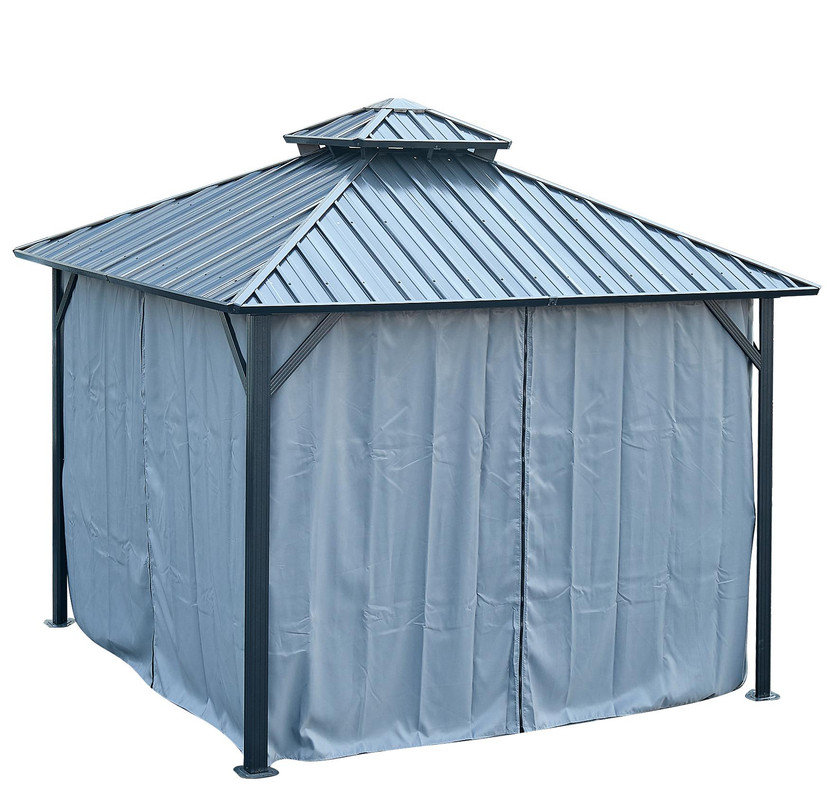 IRHOMA Aluminum-Frame Gazebo with Steel Canopy: Durable Outdoor ...