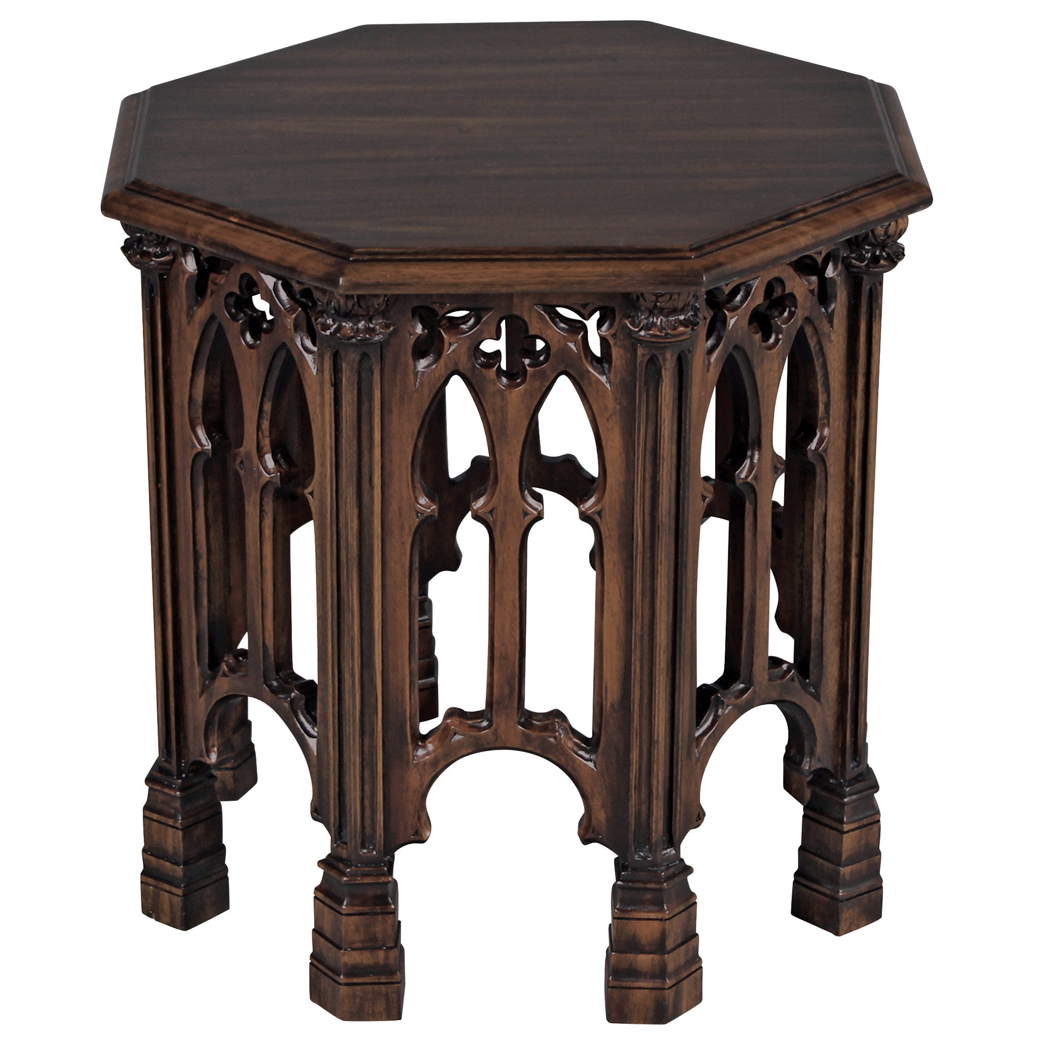 Design Toscano Gothic Revival Octagonal End Table & Reviews | Wayfair