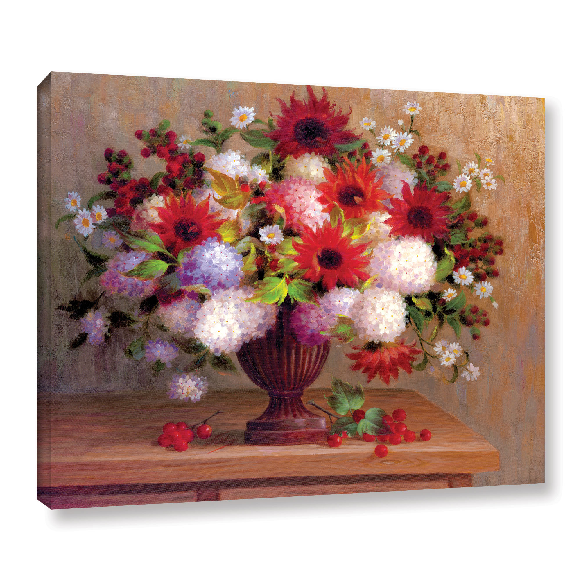 Canora Grey Angelina's Flowers I by 0 Welby - Print | Wayfair