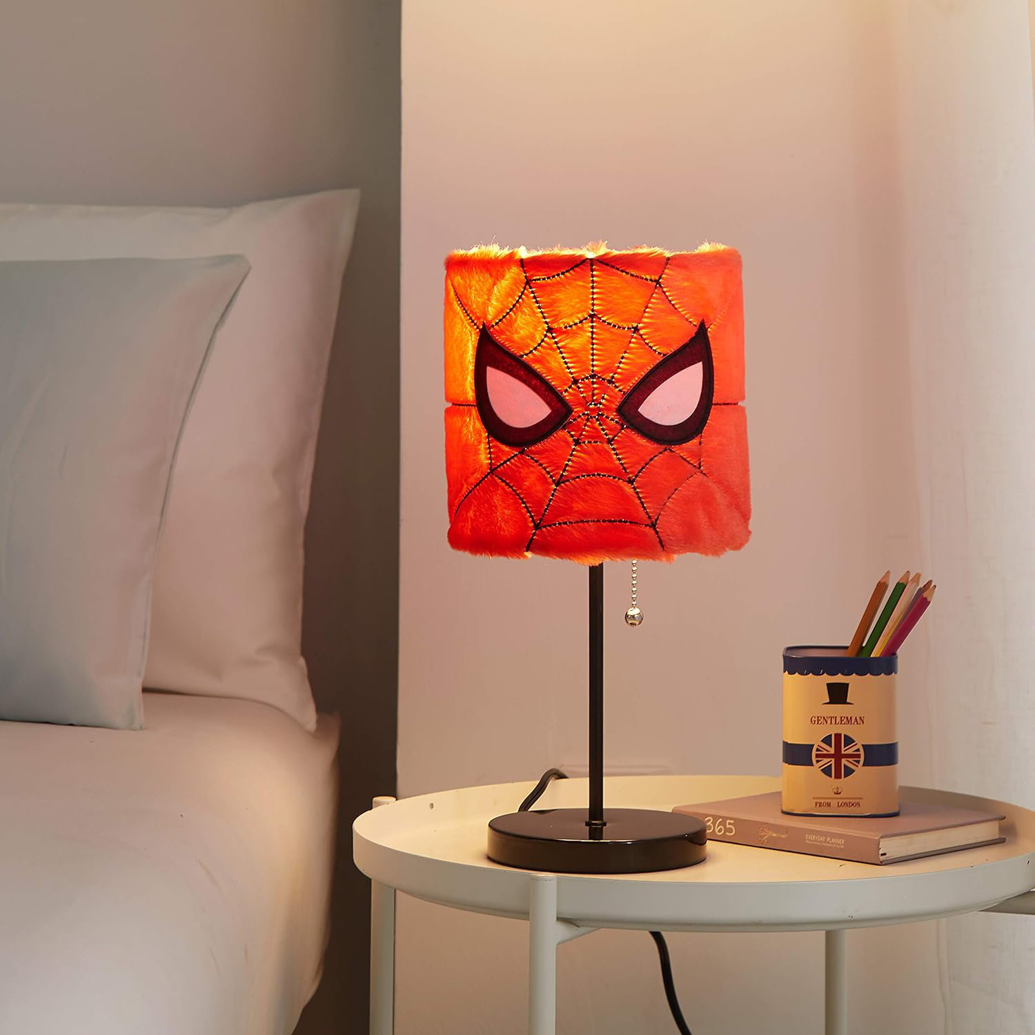 Ebern Designs Marvel Spiderman Plush Shade Stick Table Lamp | Wayfair