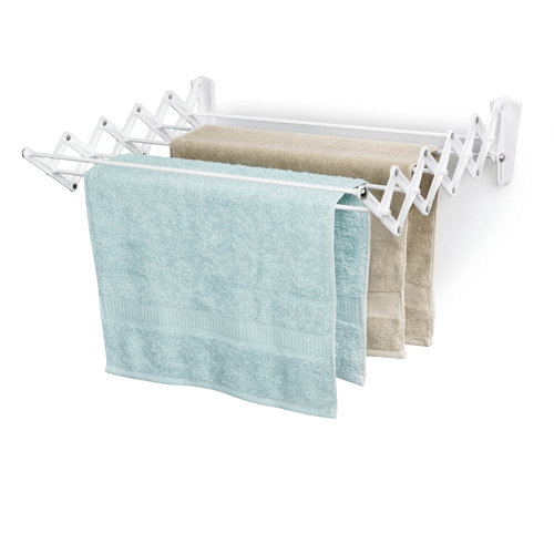 Rebrilliant Foldable Wall-Mounted Drying Rack & Reviews | Wayfair