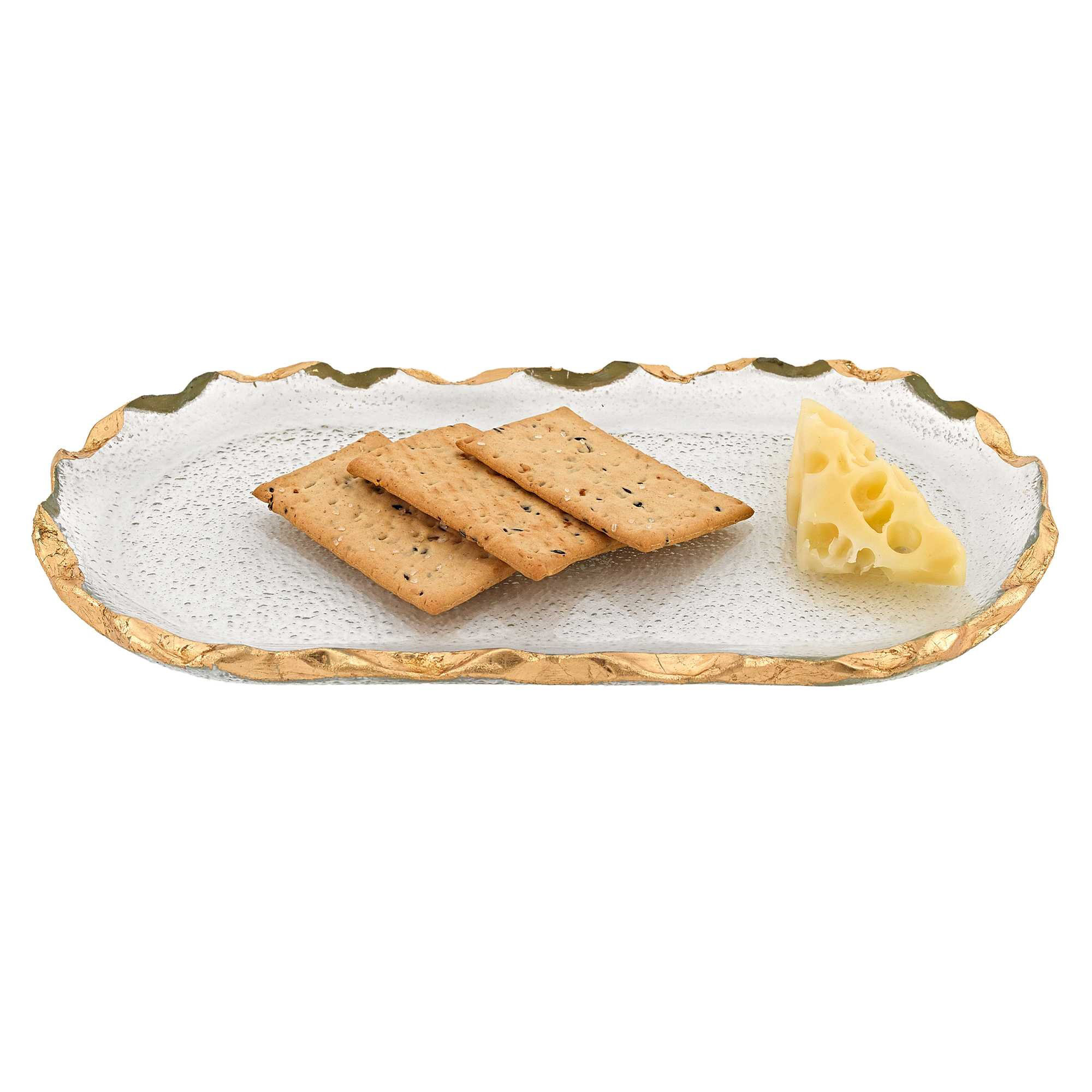 Mercer41 Buenrostro Hand Decorated Leaf Chiseled Edge Platter | Wayfair