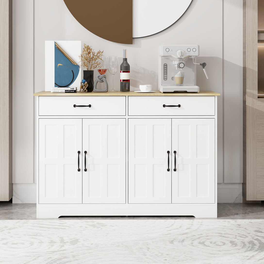 Lark Manor™ Storage Cabinet with 2 Drawers and 4 Doors | Wayfair