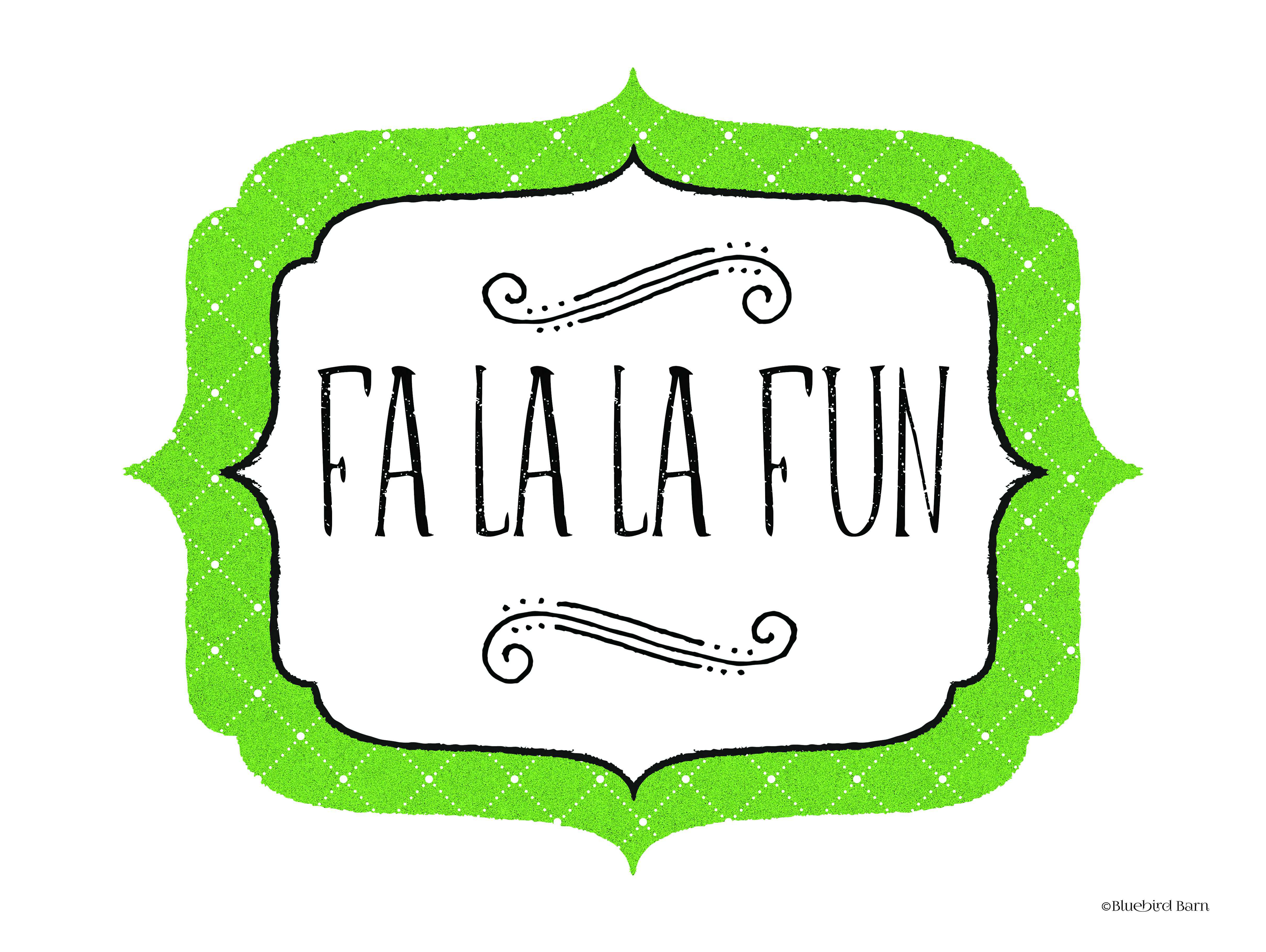 Winston Porter Fa la la Fun by Bluebird Barn - Wrapped Canvas Textual ...