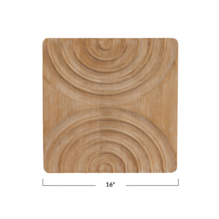 Millwood Pines Solid Wood Abstract Wall Decor | Wayfair