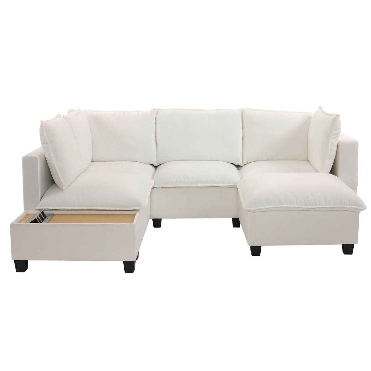 Latitude Run® 90" U-Shaped Sectional Sofa Modular Sofa Couch With A ...