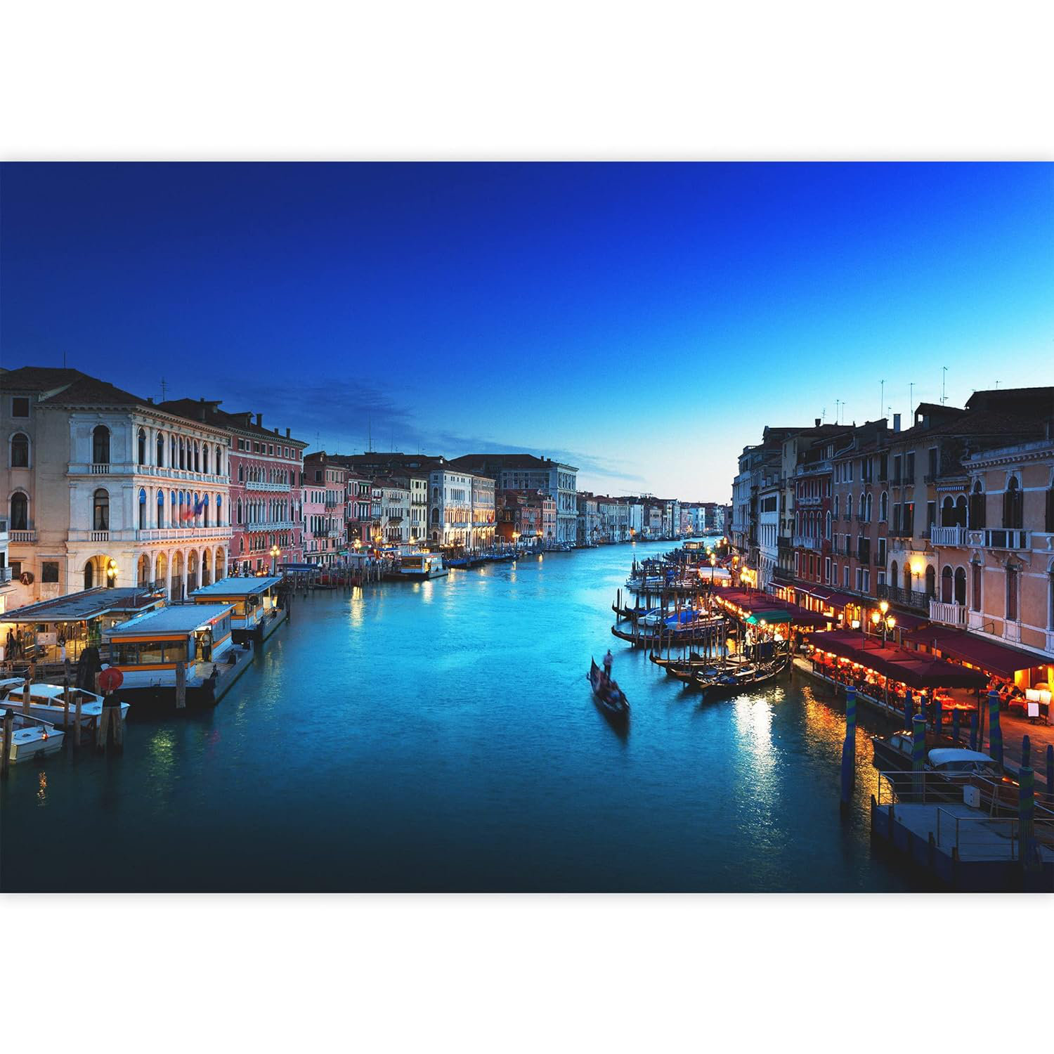 IDEA4WALL Dusk Sunset Neon Light Venice Italy Cityscape Landmarks ...