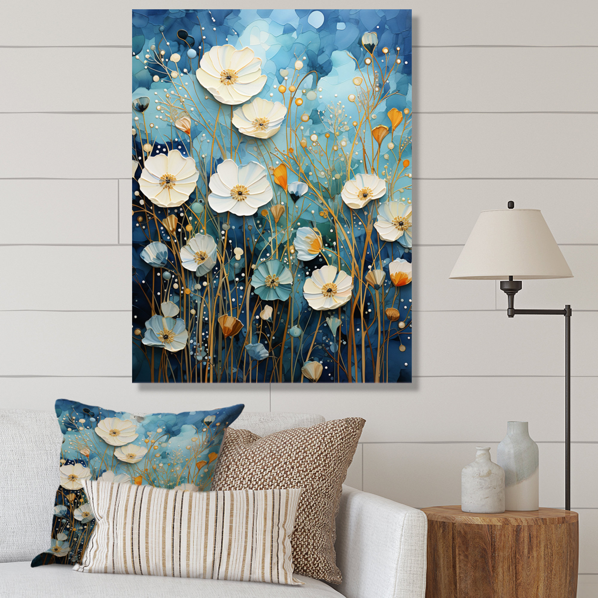 Red Barrel Studio® Blue Tranquil Gardens II - Print | Wayfair