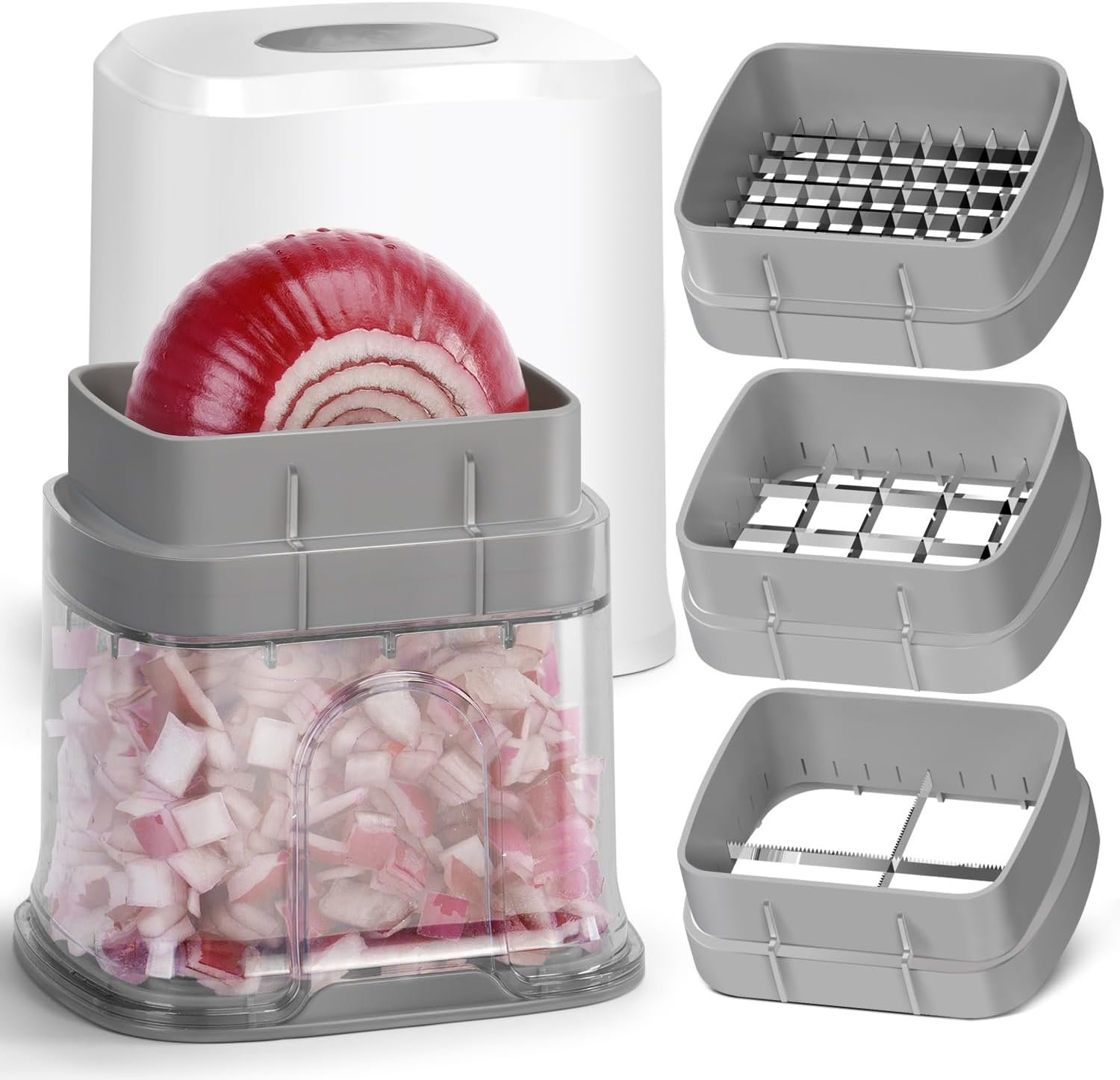 BETOFUL Vegetable Chopper 3 Interchangeable Blades Onion Chopper | Wayfair