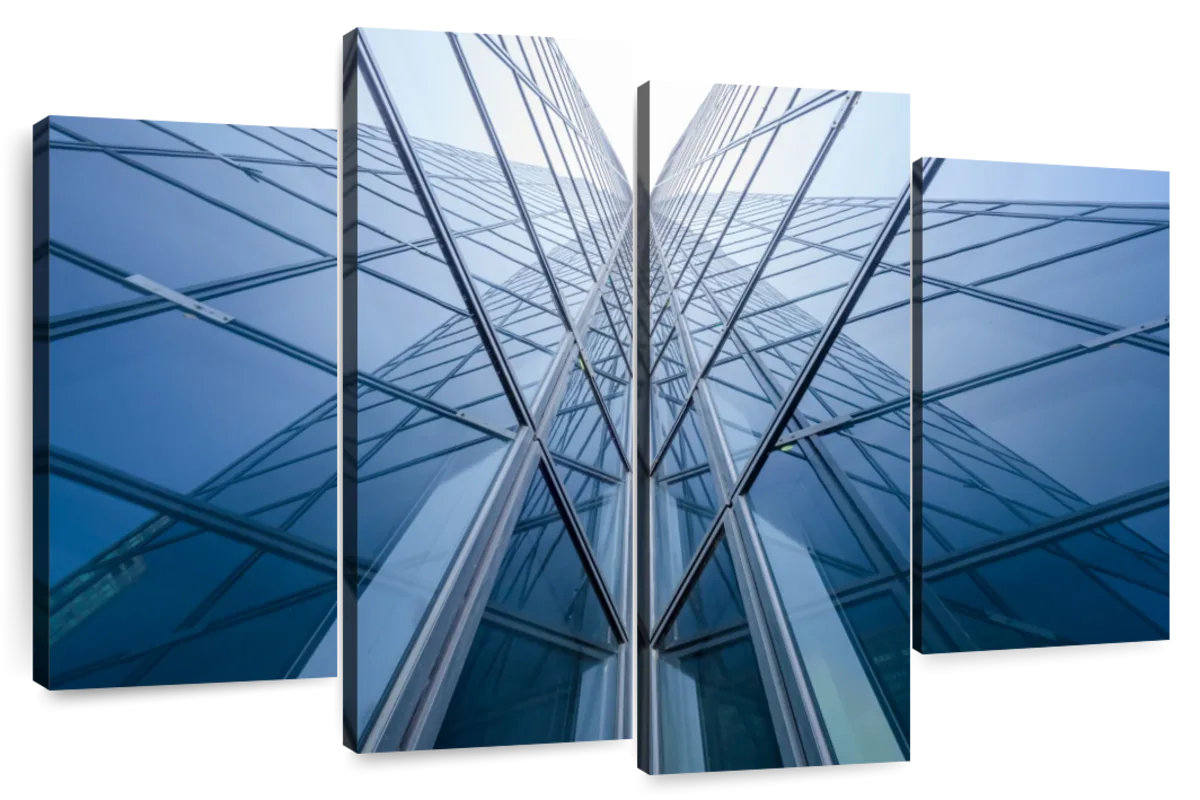 Ebern Designs Lilie Modern Glass Building | Wayfair