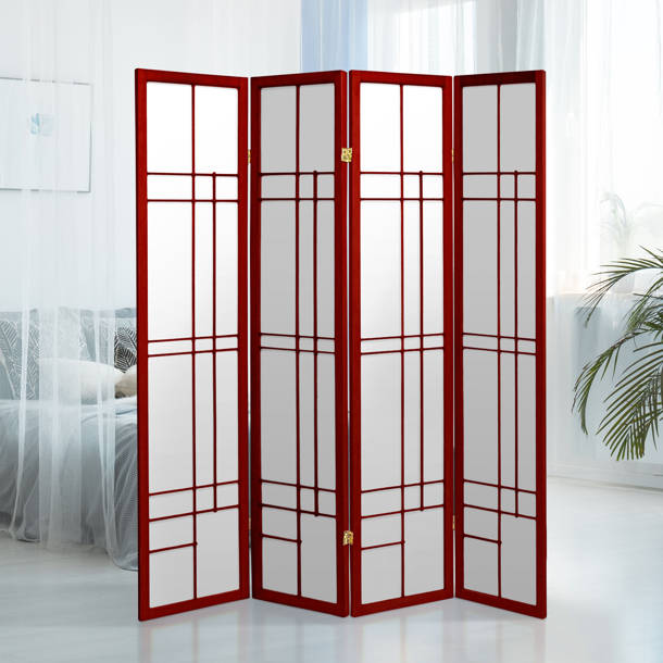 World Menagerie Clara 4 Ft. Short Rice Paper Folding Screen & Reviews ...