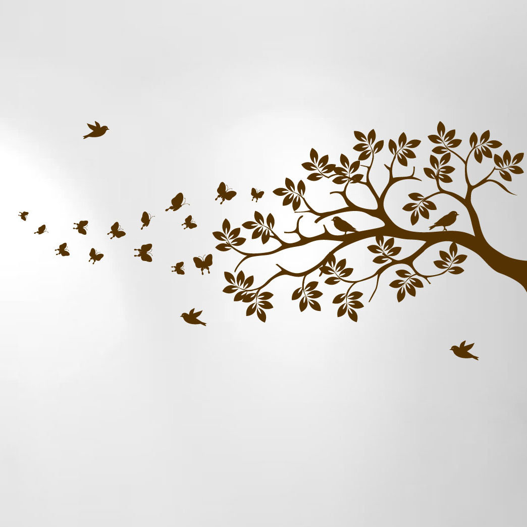 Isabelle & Max™ Tree Branch Butterfly Bird Vinyl Nursery Wall Decal ...