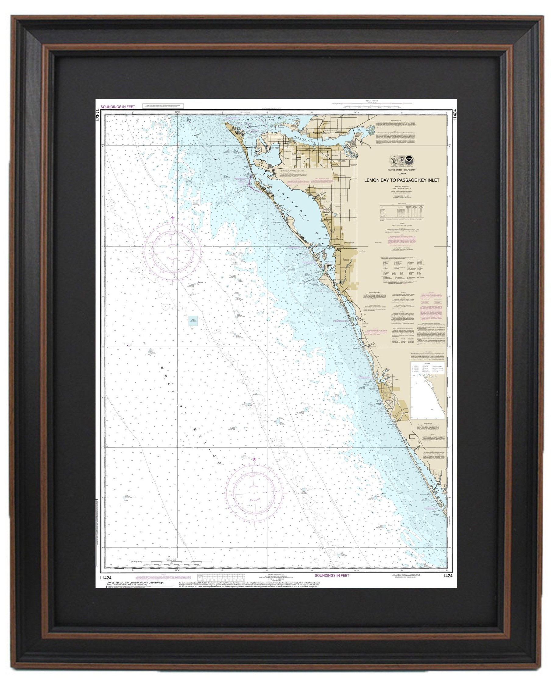 Longshore Tides Lemon Bay To Passage Key Inlet | Nautical Chart ...