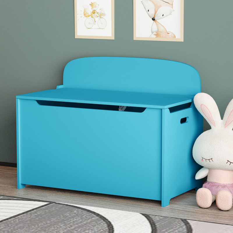 Ebern Designs Patrekur 29.90" Storage Bench,Wooden Toy Box/Bench with ...