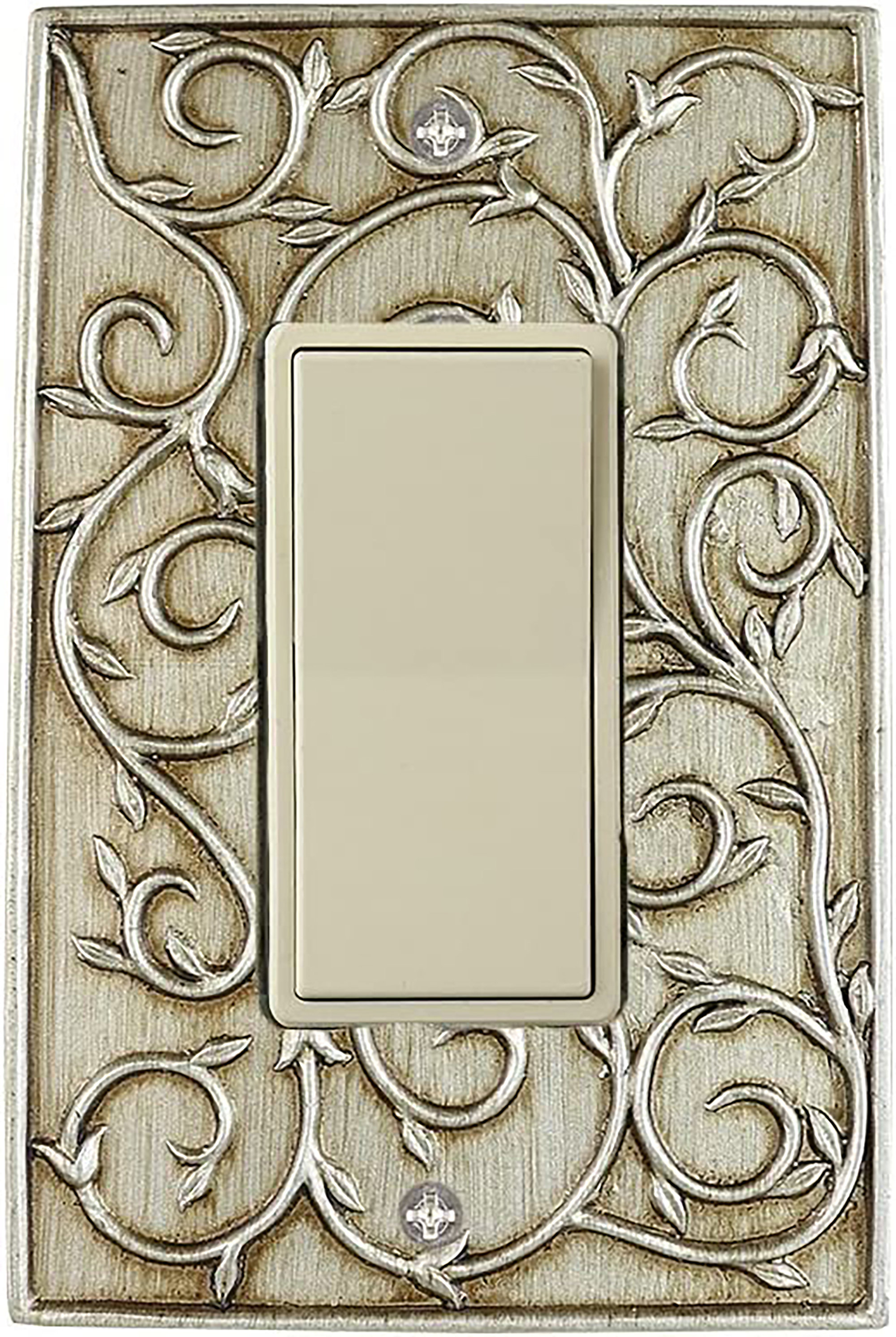 Meriville French Scroll 1-Gang Toggle Light Switch Wall Plate & Reviews ...