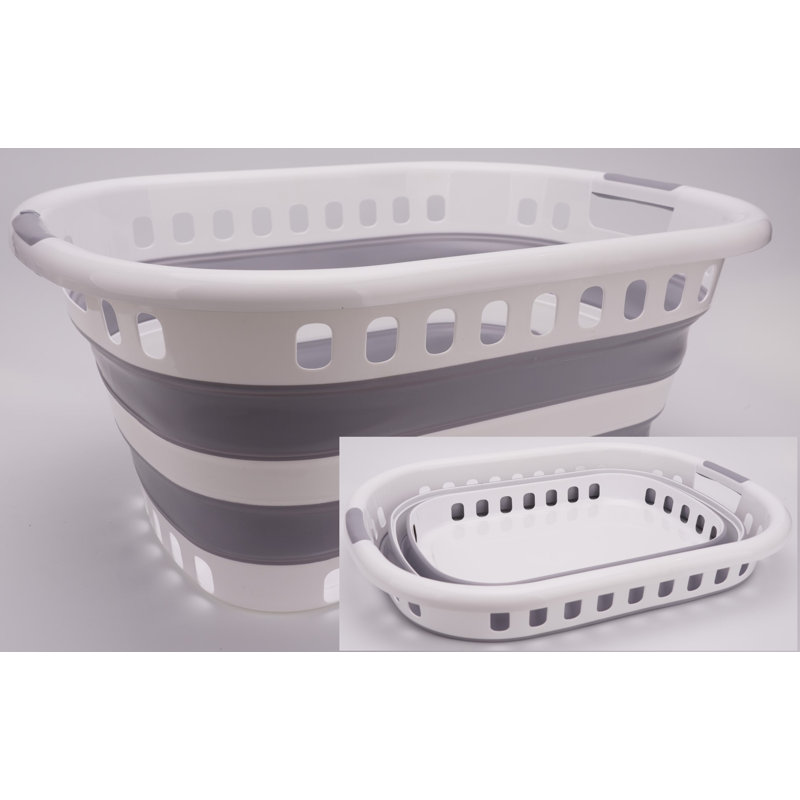 Rebrilliant Collapsible plastic Laundry Basket 11 gal & Reviews | Wayfair