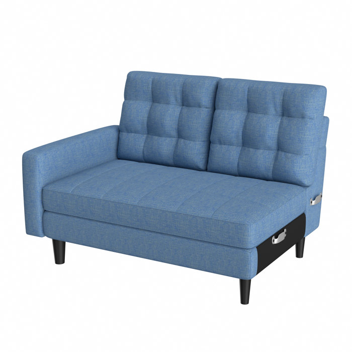 Ebern Designs Kaimana 48" Loveseat Sofa, 2 Seater Small Sofa Couch With ...