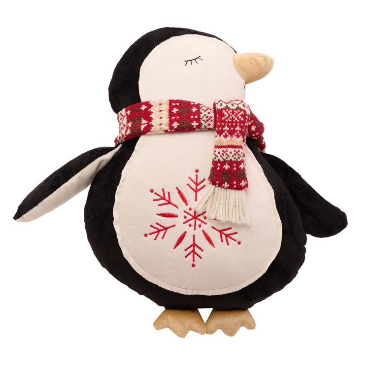 The Seasonal Aisle Penguin Shaped Cushion | Wayfair.co.uk