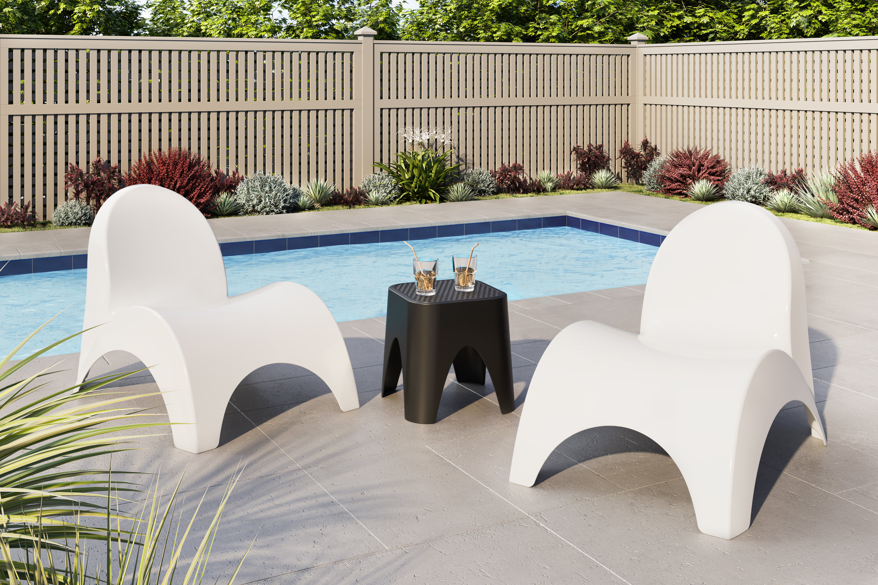 AllModern Frederick Angel Trumpet 3 Piece Seating Group & Reviews | Wayfair