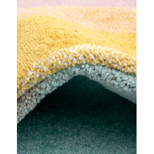 Unique Loom Striped Machine Woven Polyethylene Plastic Rug & Reviews ...