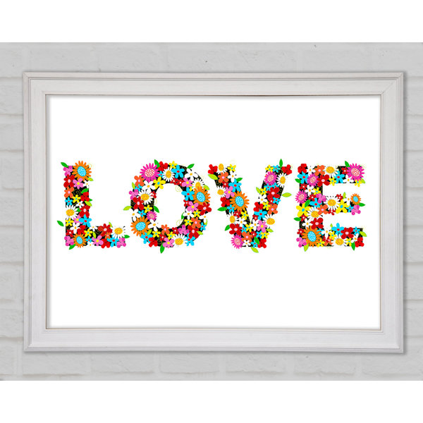 Ophelia & Co. Flower Power Love - Single Picture Frame Art Prints ...