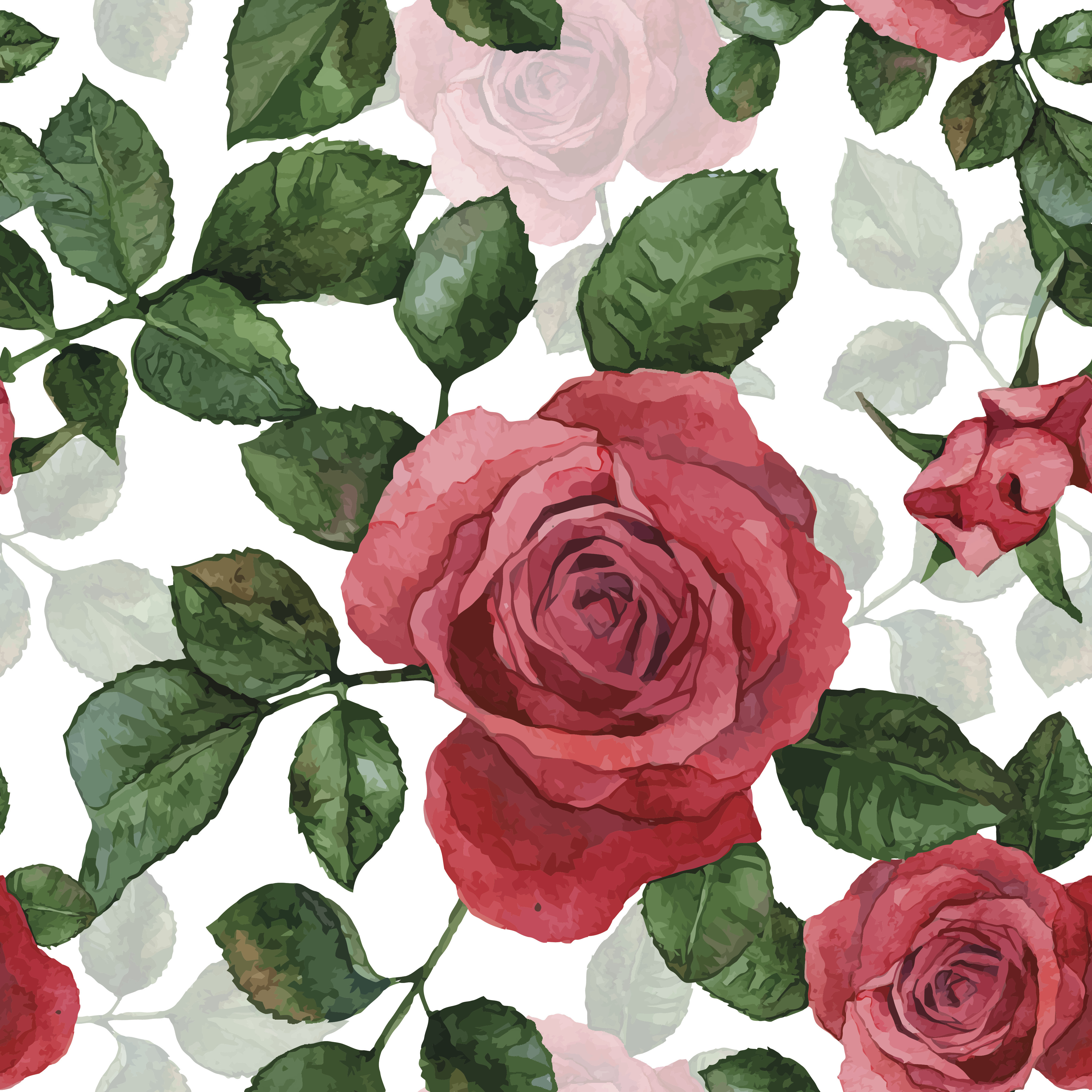 Rosdorf Park Franzella Seamless Pattern On Canvas by Mika_48 Graphic ...