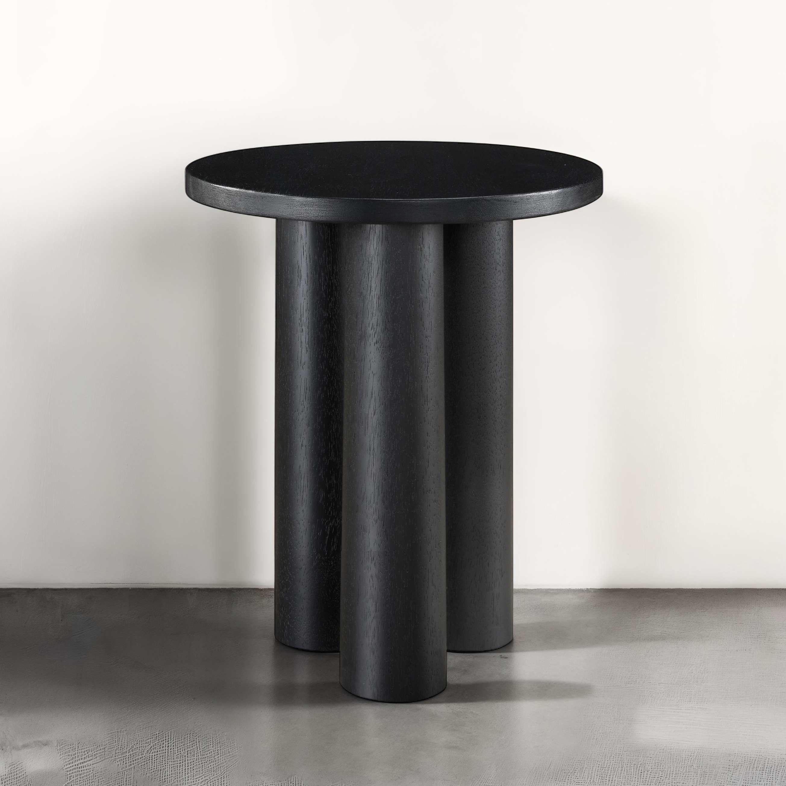 Latitude Run® Nord Round Shape Modern Wood Side End Table | Wayfair
