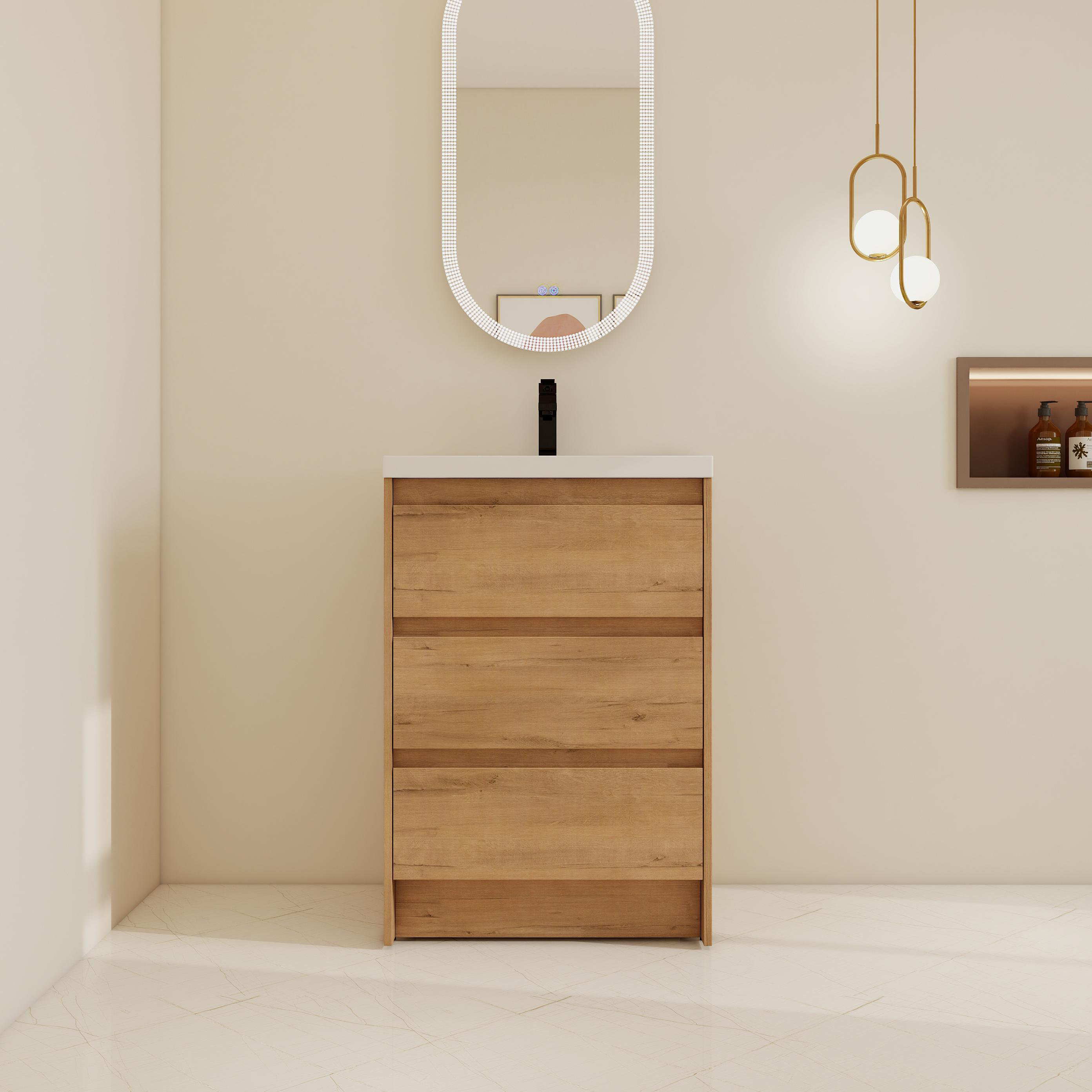 Ophelia & Co. 24" Freestanding Single Bathroom Vanity Set With 3 ...