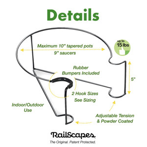 Bloem Railscapes Vertical Gardening Plant Clip For Narrow Spindle ...