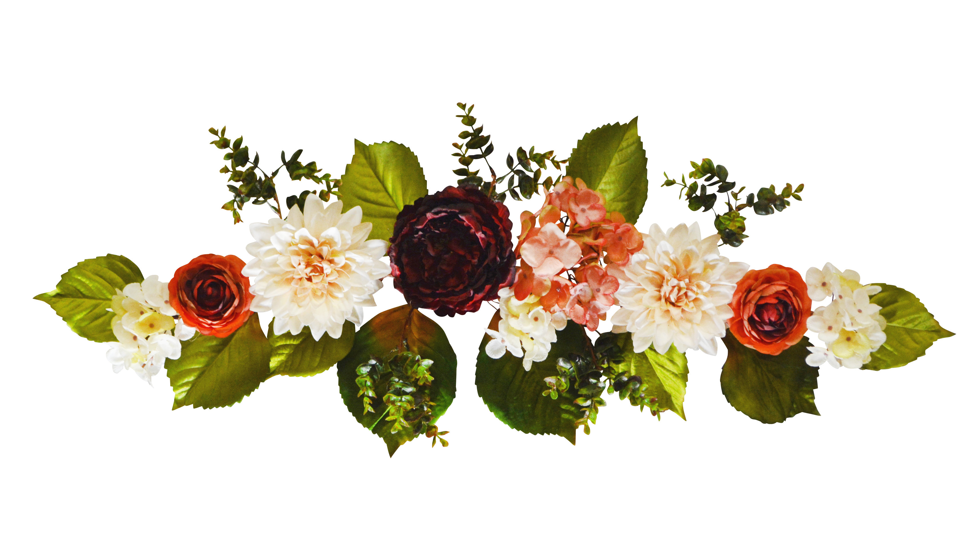 Primrue 32" Faux Peony Dahlia Swag & Reviews - Wayfair Canada