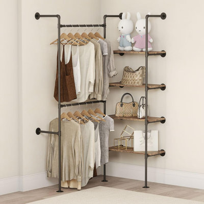 clothes hanger wall