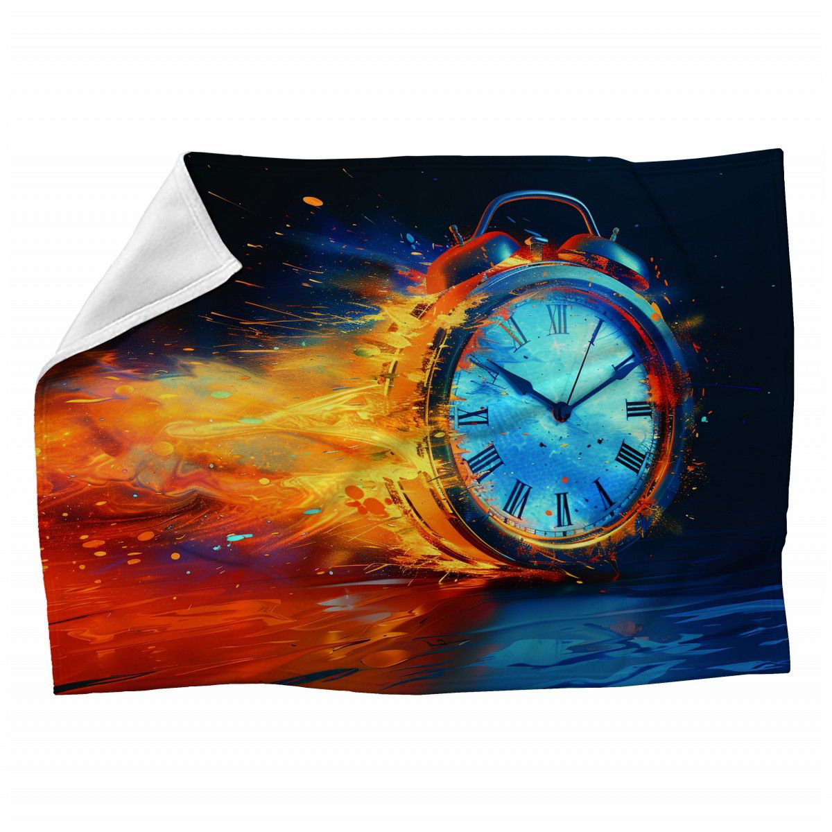 VisionDecor Alarm Clock Fleece Throw Blanket - Concept Throws for Sofas ...