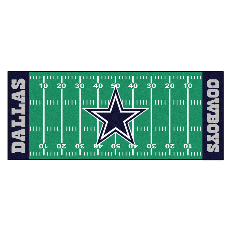 FANMATS NFL Dallas Cowboys Football Field Runner & Reviews | Wayfair