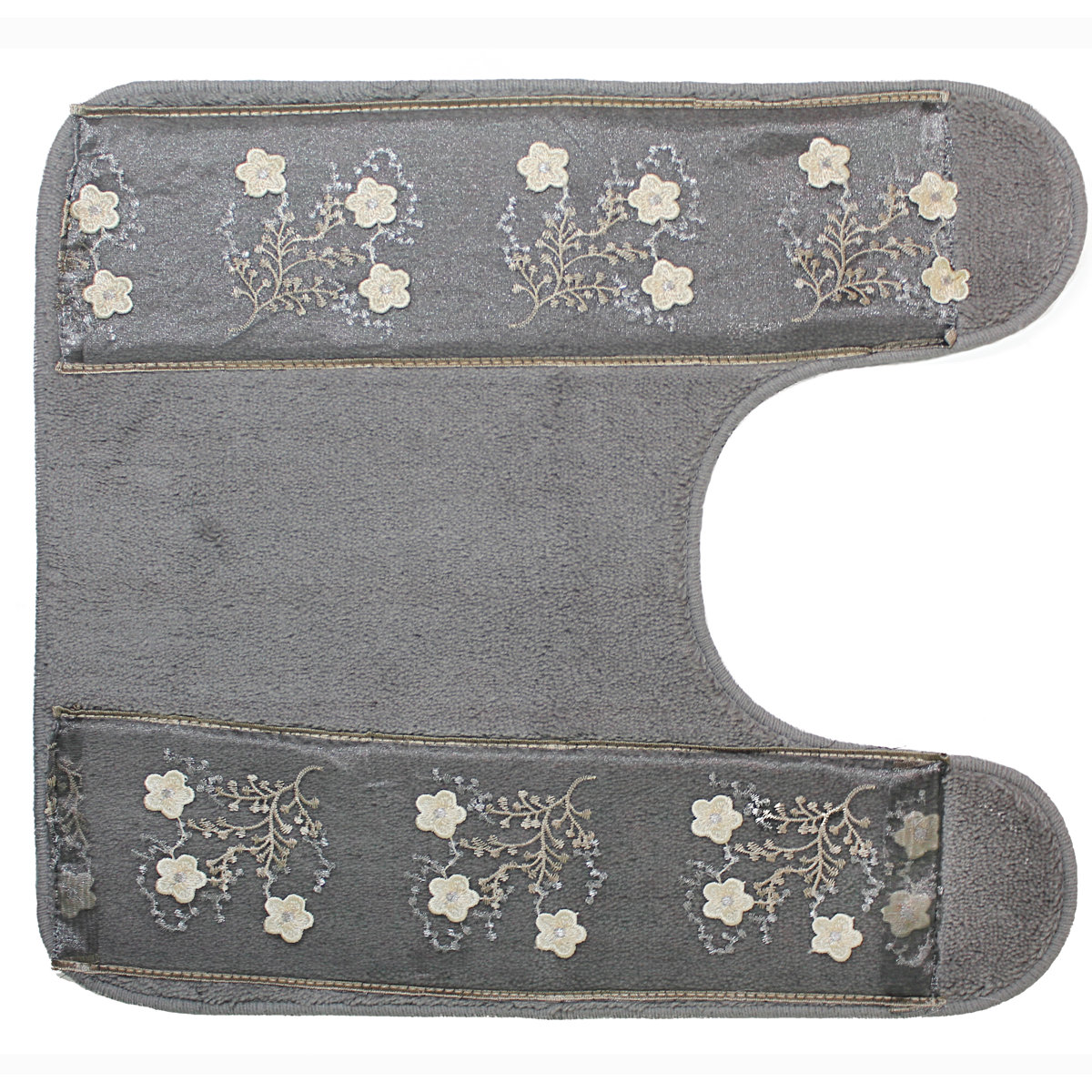 Popular Bath Bloomfield Bath Contour grey Rectangle Non-Slip Contour ...