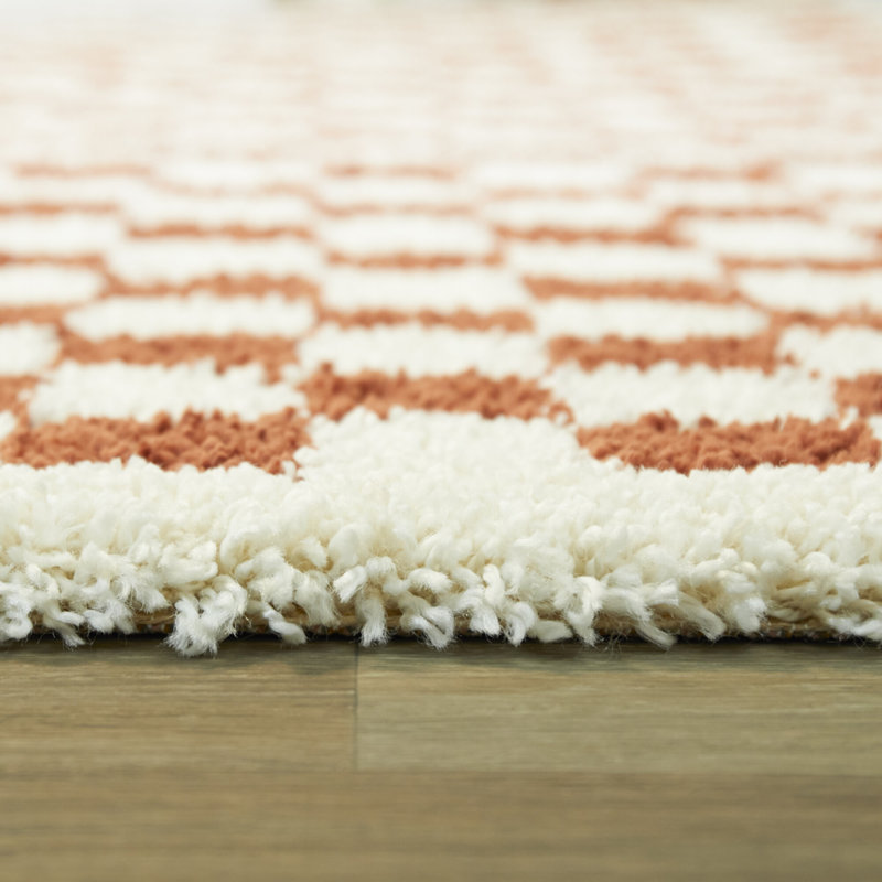 Walker Performance Burnt Orange/Cream Rug & Reviews | AllModern