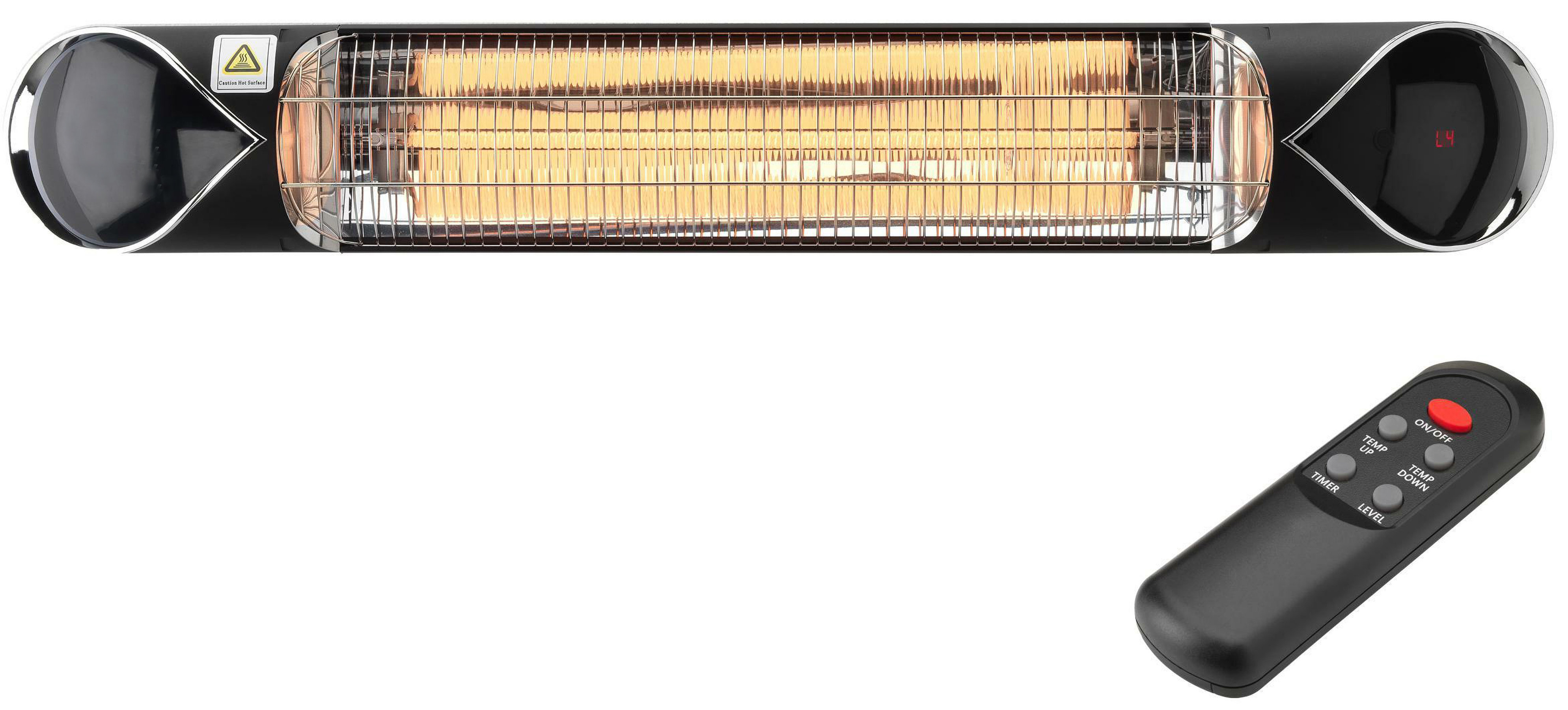 Hanover 35.4-in. Wide Electric Carbon Infrared Heat Lamp with Remote ...