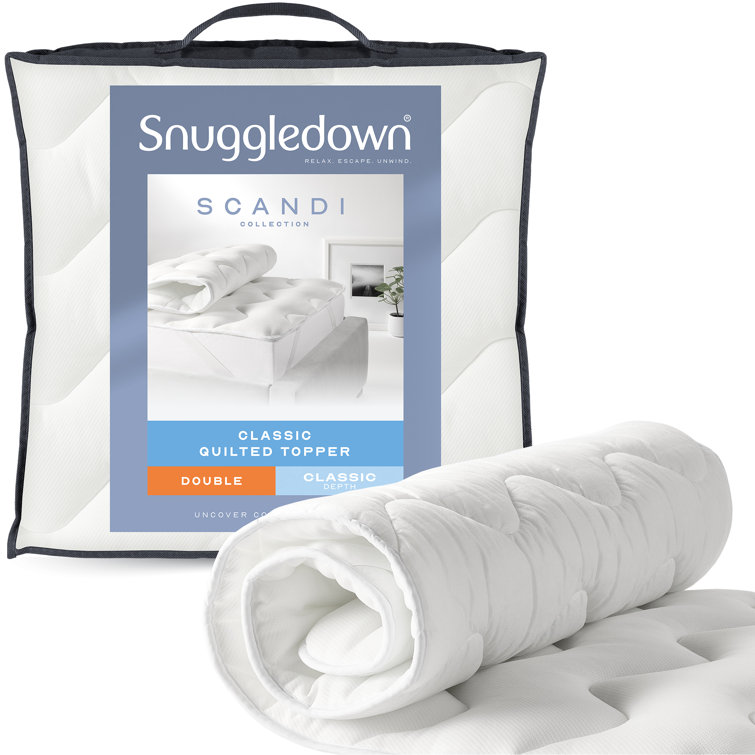 Snuggledown Mattress Topper Scandinavian Knitted 2.5cm | Wayfair.co.uk
