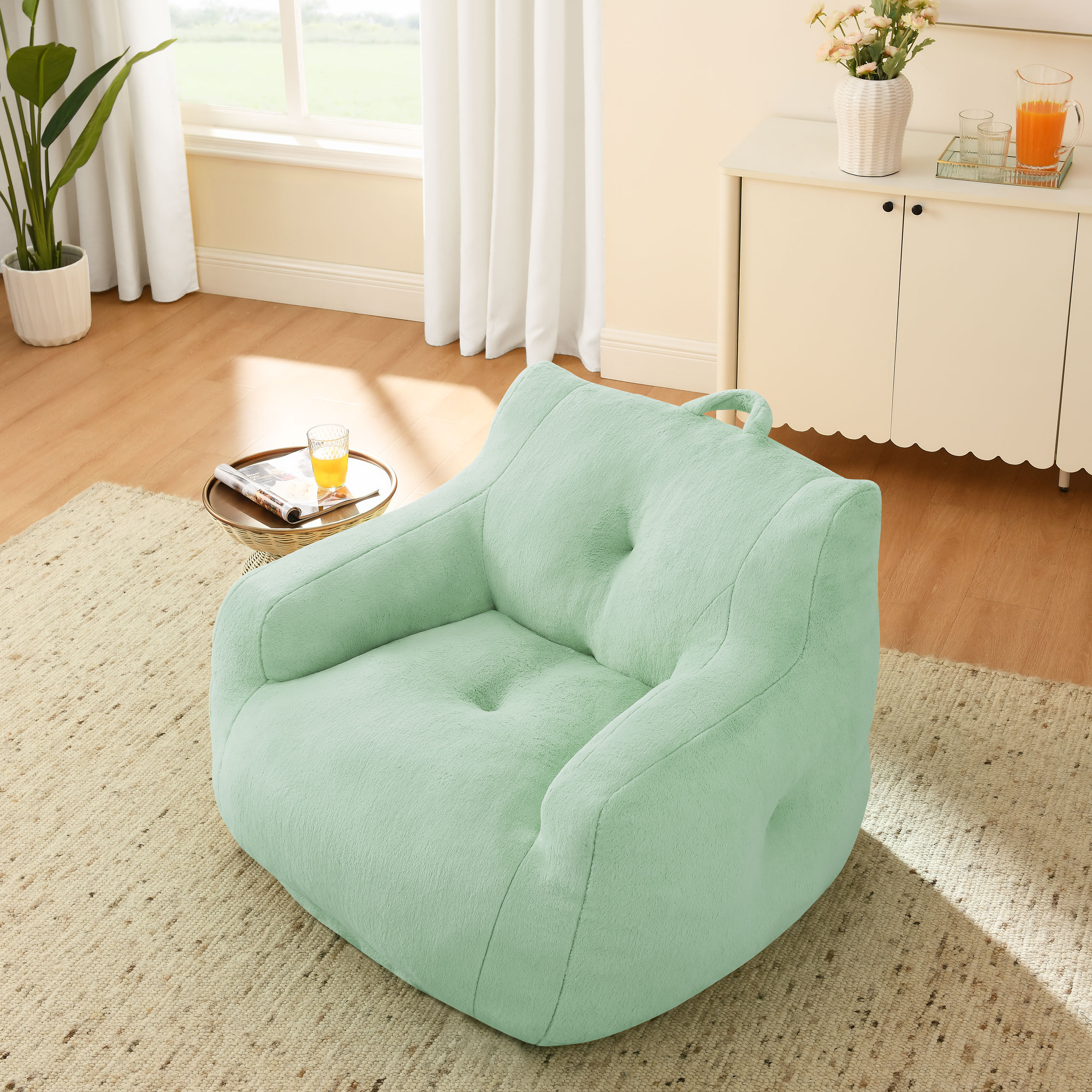 Trule Bean Bag Chair With Armrests And Carry Handle | Wayfair